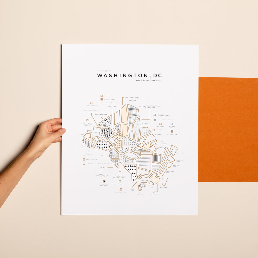 Washington DC City Print – 42 Pressed