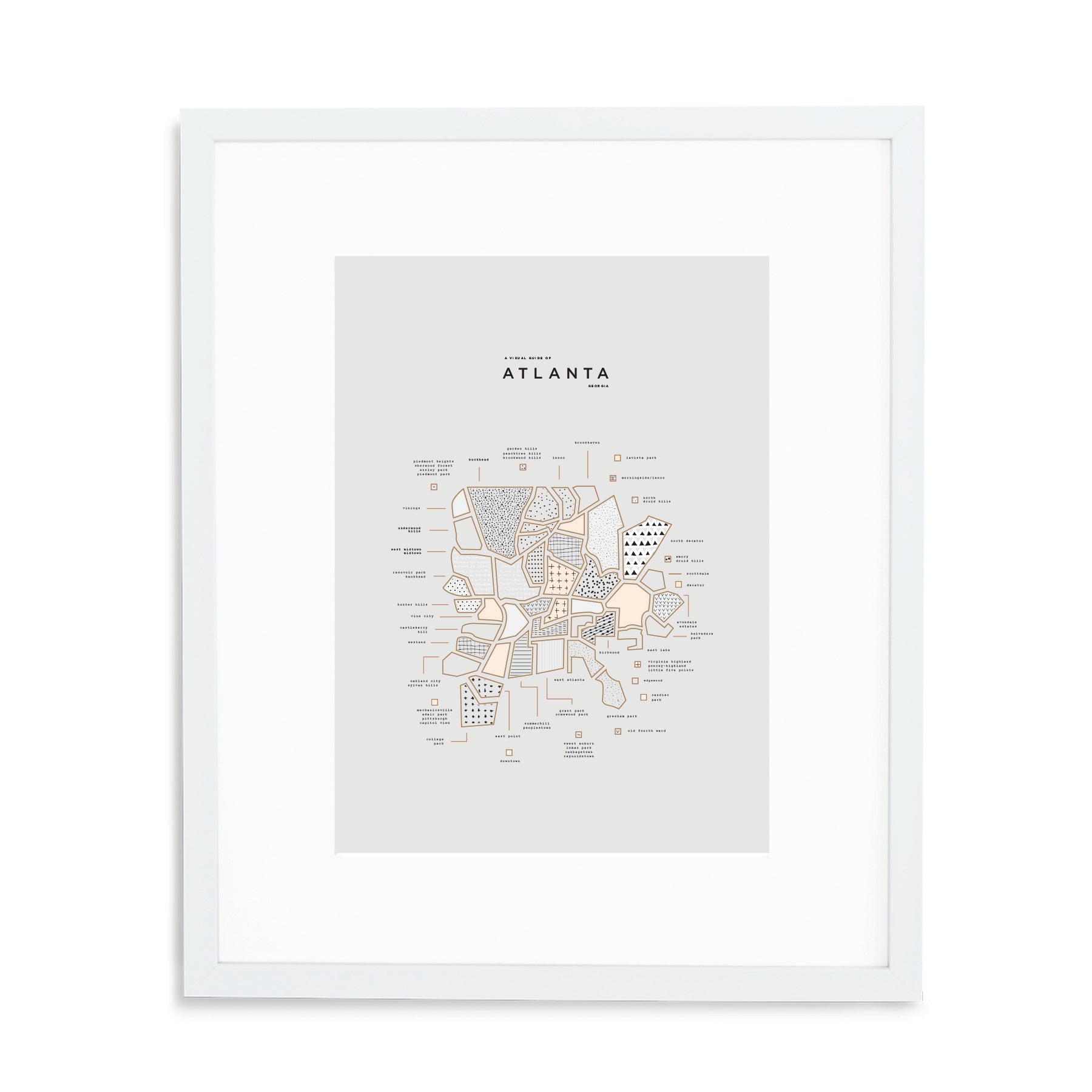 Atlanta City Print – 42 Pressed