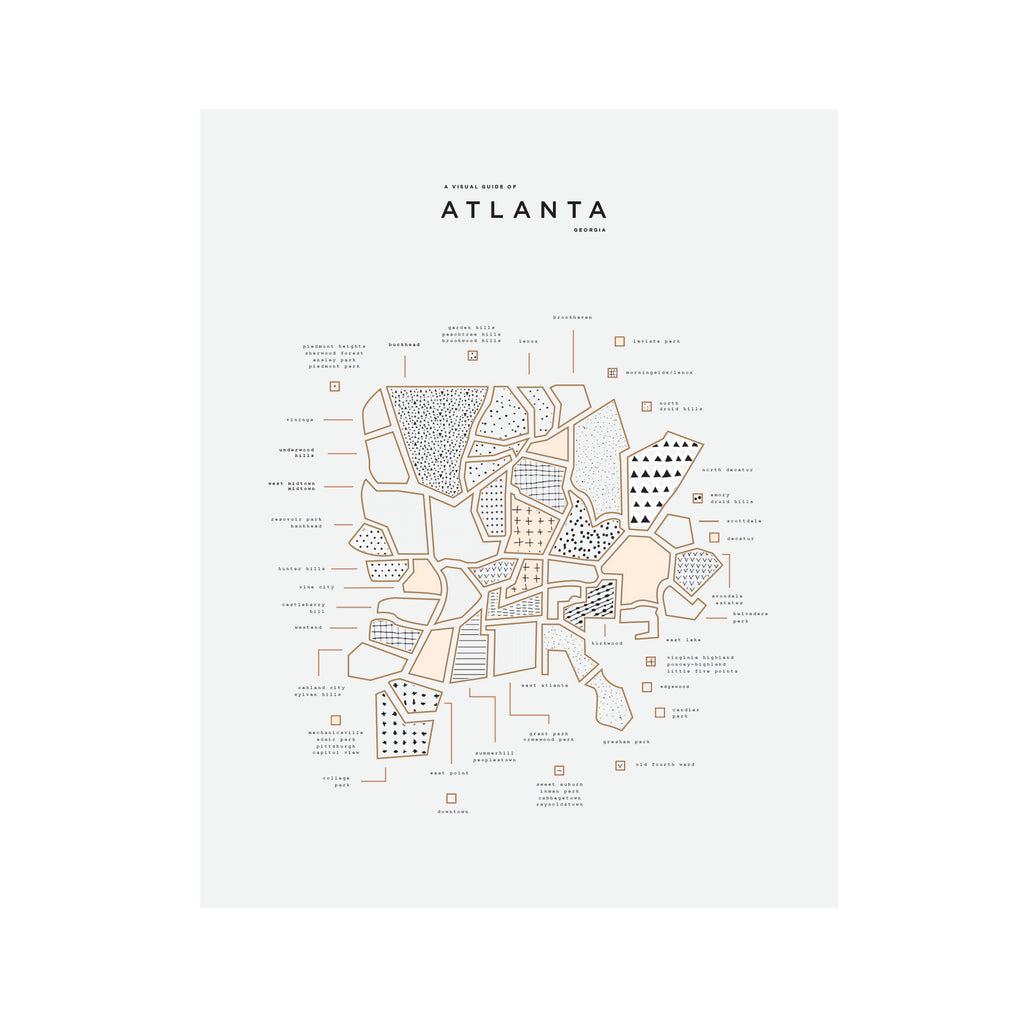 Atlanta City Print – 42 Pressed
