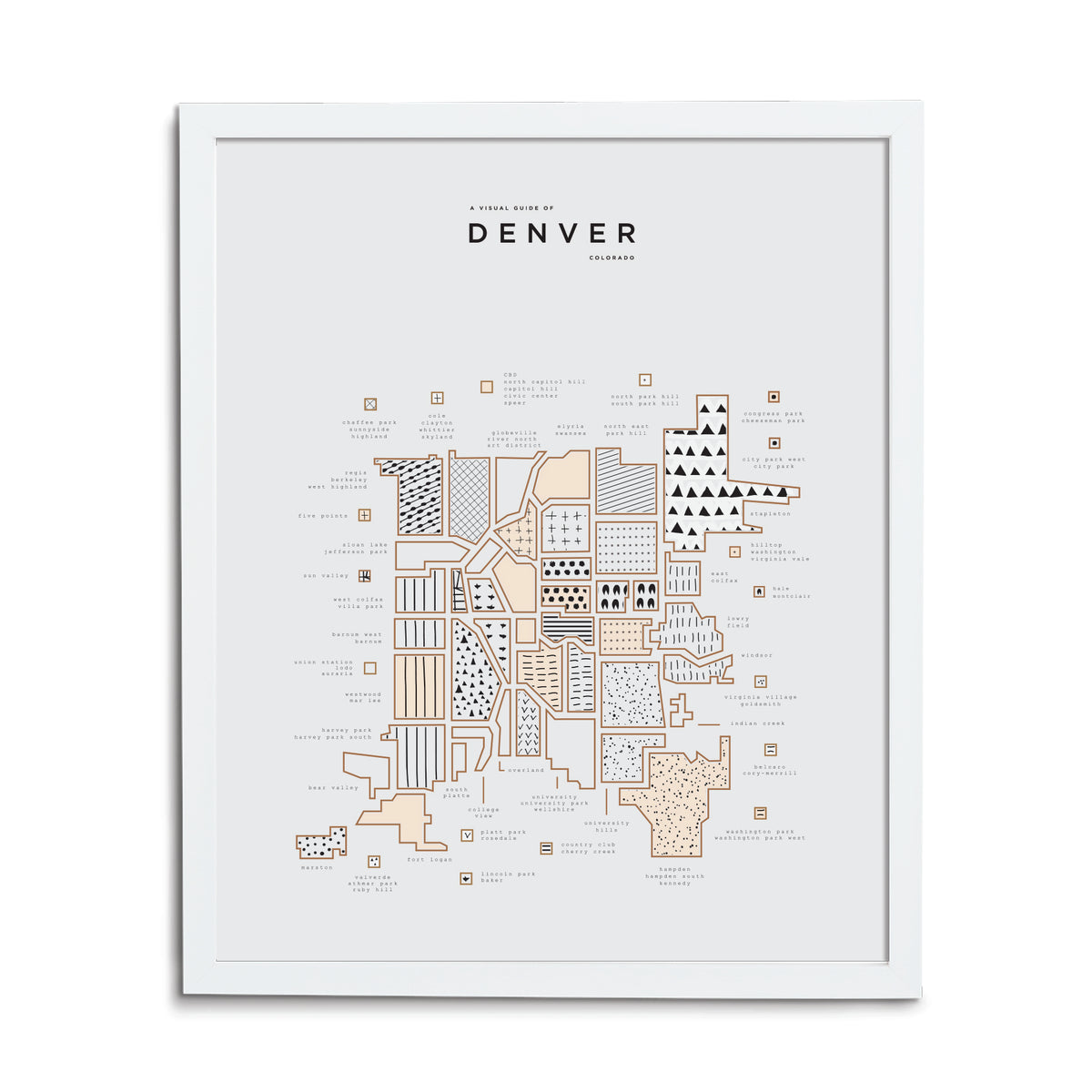 Denver City Print – 42 Pressed
