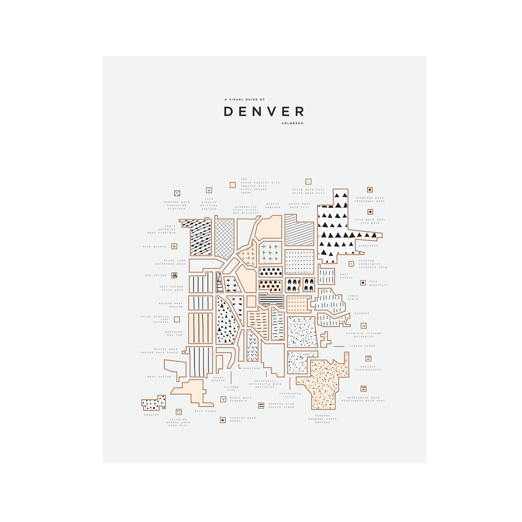 Denver City Print – 42 Pressed