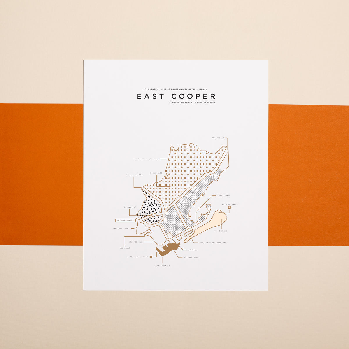 East Cooper City Print – 42 Pressed