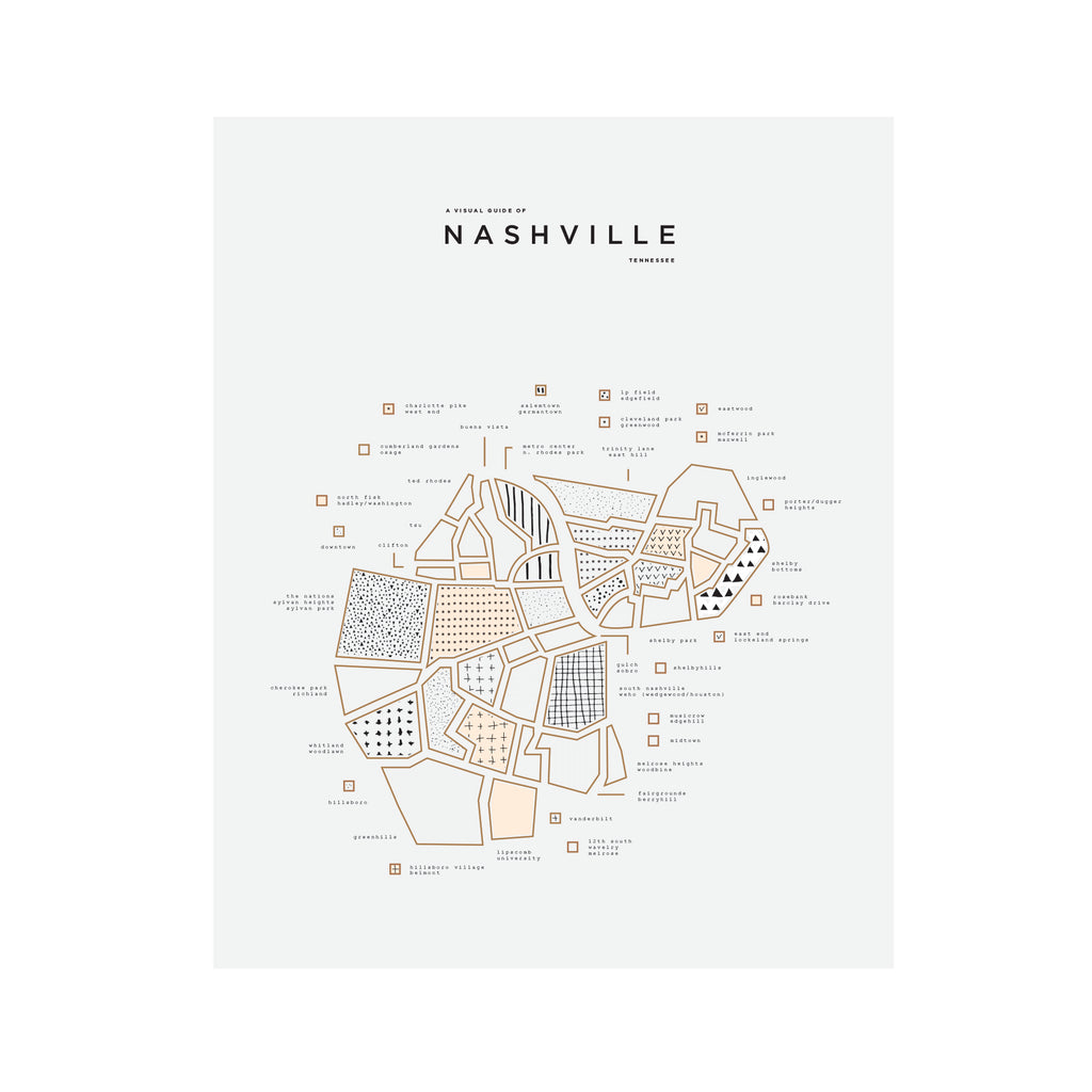 Nashville City Map Printable