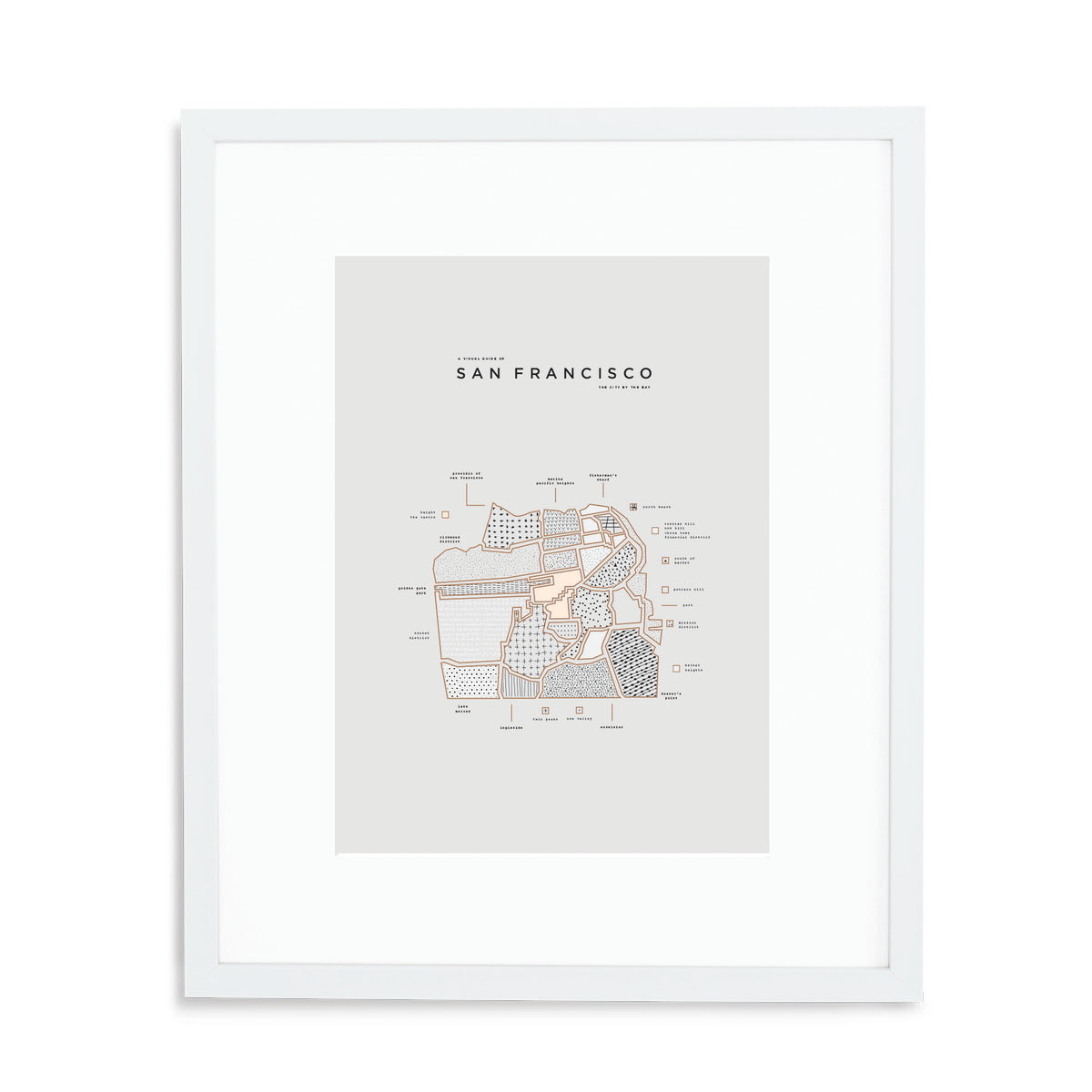 San Francisco City Print – 42 Pressed